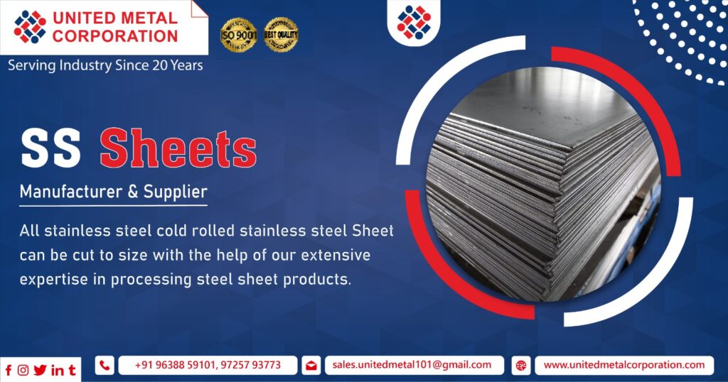 Supplier of SS Sheets in India United Metal Corporation